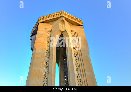 Beautiful traditional architecture of Shahidlar Monument in Sehidler ...