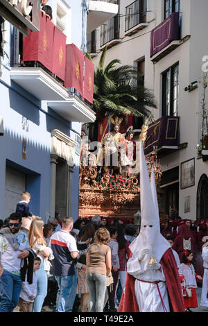 Easter in Velez-Malaga, Axarqua,Spain. Palm Sunday procession at the ...