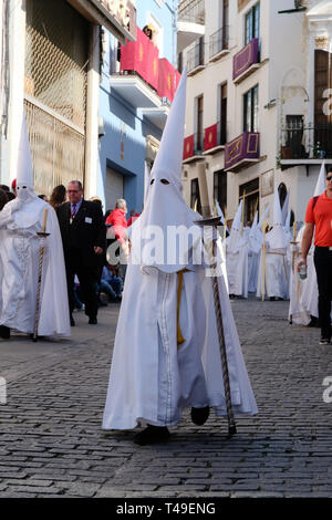 Easter in Velez-Malaga, Axarqua,Spain. Palm Sunday procession at the ...