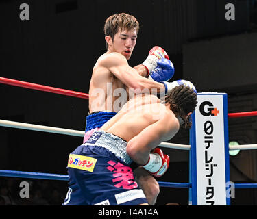 (L-R) Koki Inoue, Valentine Hosokawa (JPN), APRIL 6, 2019 - Boxing ...