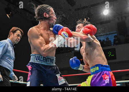 (L-R) Valentine Hosokawa, Koki Inoue (JPN), APRIL 6, 2019 - Boxing ...
