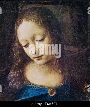 LEONARDO DA VINCI. VISAGE DE SAINTE ANNE Stock Photo - Alamy