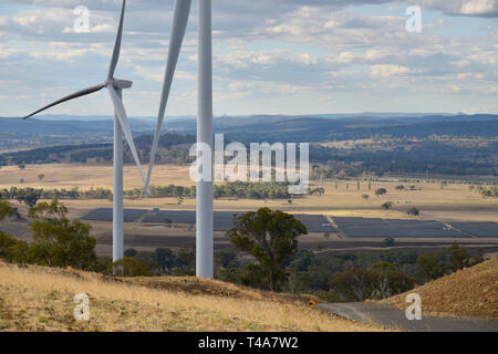white rock wind farm outside Glen Innes in northern new south wales ...