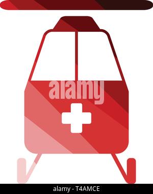 Medevac icon. Flat color design. Vector illustration Stock Vector Image ...