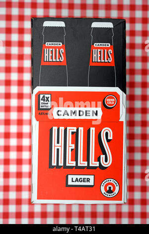 Camden Town Brewery - Hells Lager Bottled Beer Stock Photo - Alamy