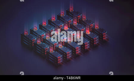 GPU-Farm Illustrative Images Stock Photo - Alamy