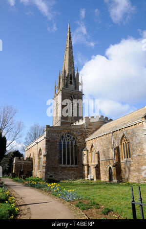 Kings Sutton parish church Northamptonshire England Stock Photo - Alamy