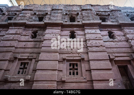 Bete Amanuel, monolitic church in Lalibela, Ethiopia Africa Stock Photo ...