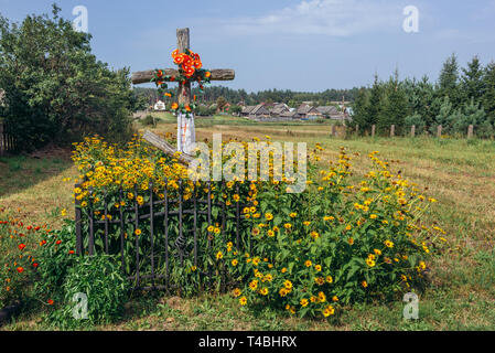 Wayside cross in Soce village on so called The Land of Open Shutters ...