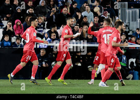 Real Madrid's players celebrate goal during Copa Del Rey match between ...