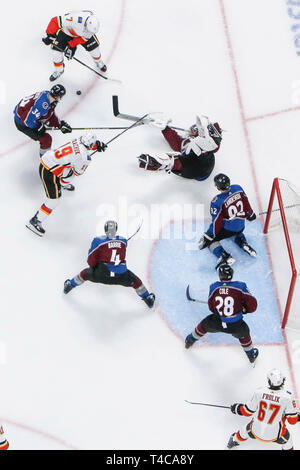 Colorado Avalanche goaltender Philipp Grubauer (31) in the third period ...
