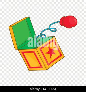 Red boxing glove on spring icon, cartoon style Stock Vector Image & Art ...