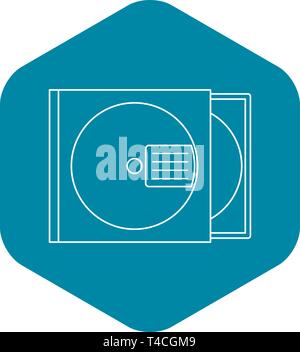 CD with case icon, outline style Stock Vector Image & Art - Alamy