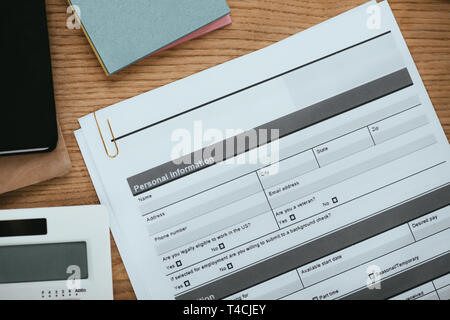 calculator and Personal Information Application, Identity Private ...