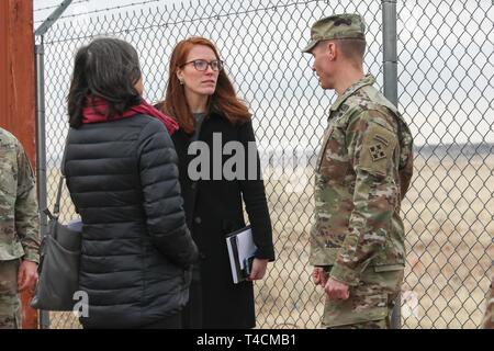 Col. Dave Zinn, right, commander, 2nd Infantry Brigade Combat Team, 4th ...
