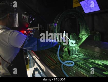 Staff Sergeant Paul Sim, 104th Maintenance Group nondestructive ...