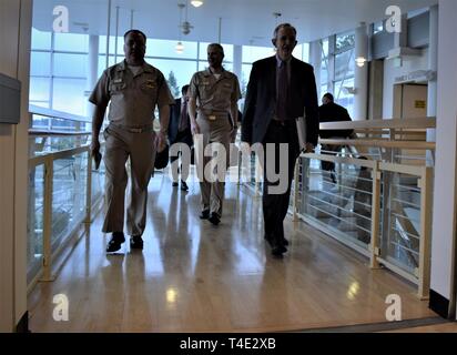 Capt. Jeffrey Bitterman, center left, U.S. Pacific Fleet Surgeon and co ...