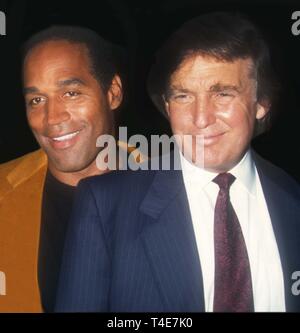 OJ Simpson Donald Trump 1993 Photo By John Barrett/PHOTOlink Stock ...