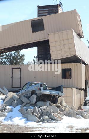 An exterior view of an area of the Fort McCoy Combined Arms Collective ...