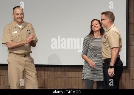 Command Master Chief Loren Rucker, right, command master chief of the ...