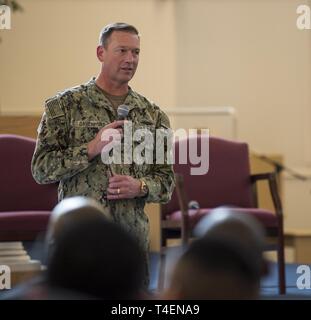 GREAT LAKES, Ill. (April 1, 2019) Rear Adm. Mike Bernacchi, commander ...