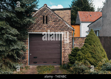 Old garage doors, Germany, Europe Stock Photo - Alamy