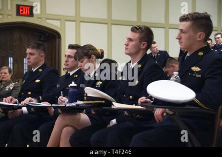 NEW HAVEN, Conn. (April 5, 2019) – Indian Capt. Raghu Nair provides a ...