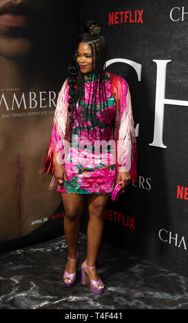 Actress Kyanna Simone Simpson attends Netflix's "Chambers" Season One ...