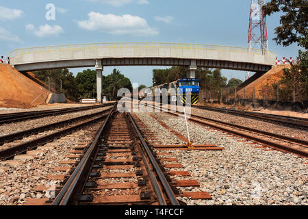 Iron Ore train crossing over the largest privately owned single span ...