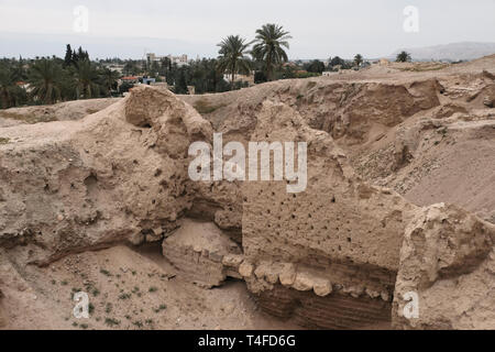 The ruins of ancient Jericho, one of the oldest inhabited cities in the ...