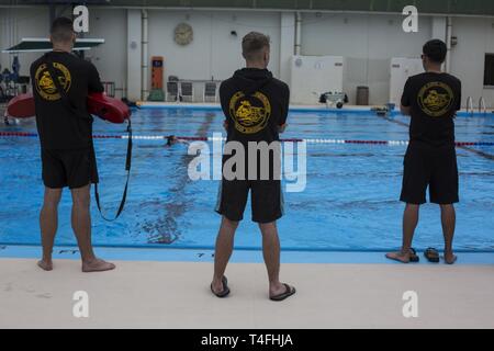 Marine Corps Instructors of Water Survival Sgt. Timothy Marlow Stock ...