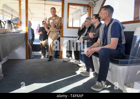 Capt. Chris Hill, Chief of Staff for Naval Air Force Atlantic, speaks ...