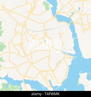 MAP OF LORIENT FRANCE Stock Photo - Alamy