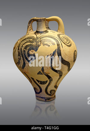 Three handles "Palace Style" amphora with three large octopus . Mycenae ...