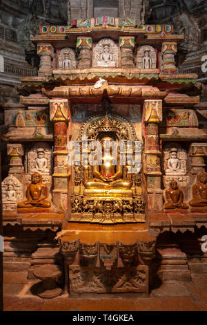 Golden Jain God in Chandraprabhu Jain Temple jaisalmer, Rajasthan ...