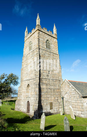 St Uny's Church, Lelant, Cornwall, South West England, UK Stock Photo ...