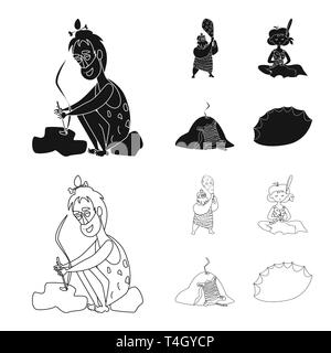 man,woman,cave,flint,caveman,primeval,sharp,fire,warrior,sew,stone ...