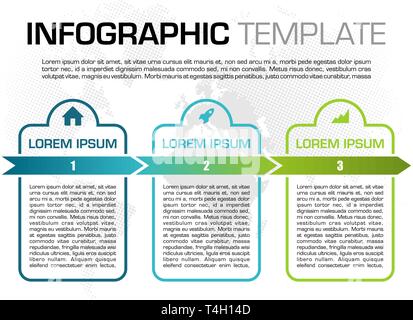 Vector Infographic dotted time line report template with icons and ...