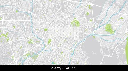 Urban vector city map of Puebla, Mexico Stock Vector Image & Art - Alamy