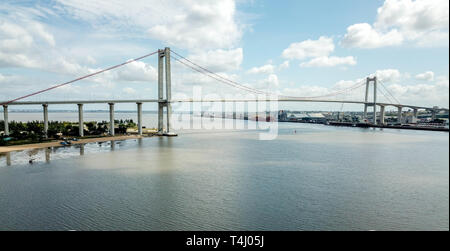 Maputo. 8th Apr, 2019. Aerial photo taken on April 8, 2019 shows the ...