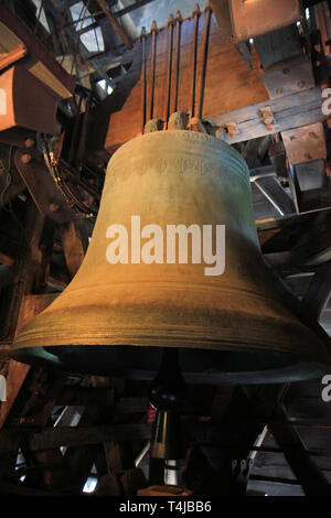 The large bell in the Notre-Dame Cathedral in Paris, France Stock Photo ...