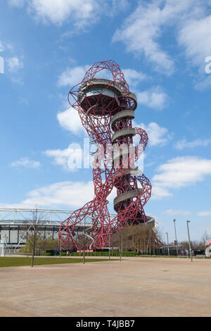 Arcelormittal Orbit sculpture, with the tallest and longest tunnel ...