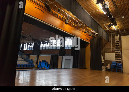School theatre - with collapsible tiered seating which is common in ...