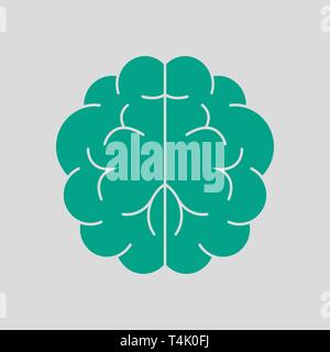 Brainstorm icon. Gray background with green. Vector illustration Stock ...