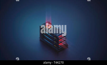 GPU-Farm Illustrative Images Stock Photo - Alamy