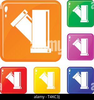Tee pipe icons set vector color Stock Vector Image & Art - Alamy