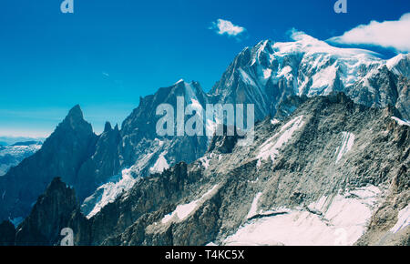 view from punta helbronner, courmayeur, italy Stock Photo - Alamy