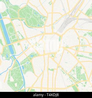 Modern City Map - Leipzig city of Germany with boroughs and titles DE ...