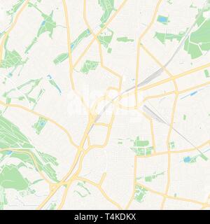 Modern City Map - Bielefeld city of Germany with boroughs and titles DE outline map Stock Vector ...