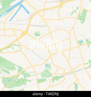 Modern City Map - Gelsenkirchen city of Germany with boroughs DE Stock Vector Image & Art - Alamy